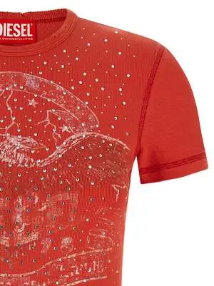 DIESEL® T-marsy-rib-cry' T-shirt - Red