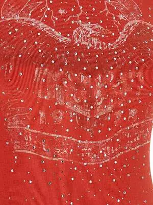 DIESEL® T-marsy-rib-cry' T-shirt - Red