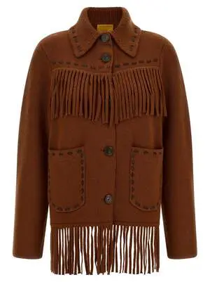Guest In Residence Western Fringe' Jacket - Brown