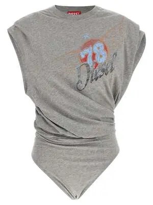 DIESEL® T-noby' Bodysuit - Gray
