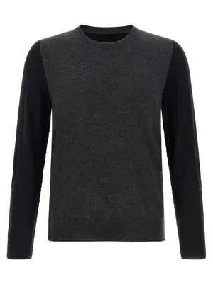 MAISON MARGIELA Two-tone Wool Sweater - Gray