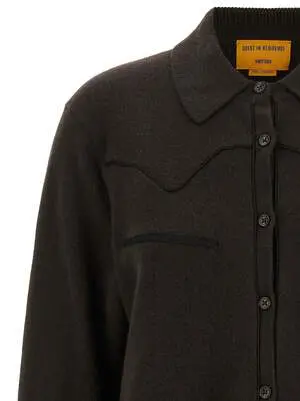 Guest In Residence Cropped Western' Shirt