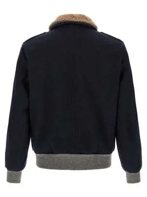 Brunello Cucinelli Cashmere Bomber Beaver