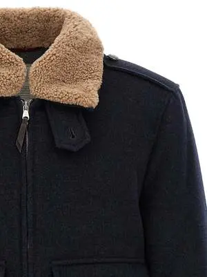 Brunello Cucinelli Cashmere Bomber Beaver