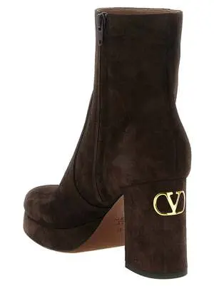 Valentino Garavani Fawcette' Ankle Boots - Brown