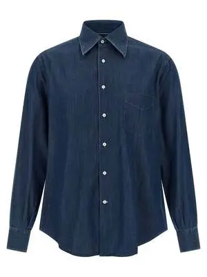 Brunello Cucinelli Lightweight Denim Shirt - Blue