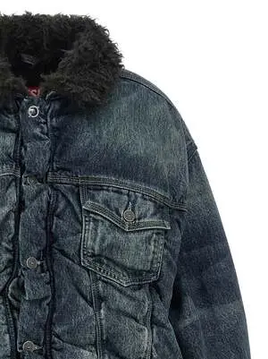 DIESEL® D-curly-fsj1' Jacket - Blue