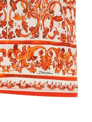 Dolce & Gabbana Maiolica' T-shirt - Orange