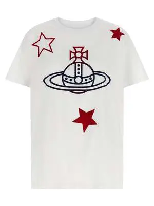 VIVIENNE WESTWOOD Orb And Stars Classic' T-shirt - White