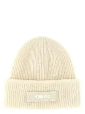 Jacquemus Jacquemus Men 'Le Bonnet Gros-Grain' Beanie White