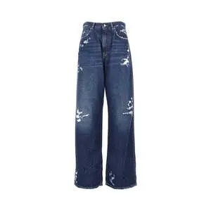 Dolce & Gabbana Distressed Denim Oversized Pants