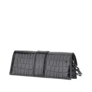 Jacquemus Croco-embossed Leather 'bambino' Clutch