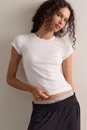 Free People Classic Keepsake Baby Tee - Sugar Swizzle