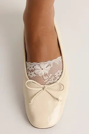 Free People Lace Me Up Sock Bands - Ivory