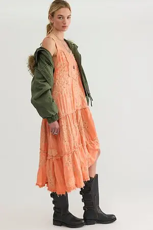 MAGNOLIA PEARL Tank Midi Dress - Orange