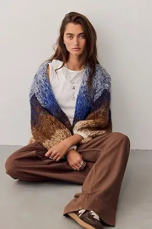 Maiami Fleecy Knit Ombre Cardigen