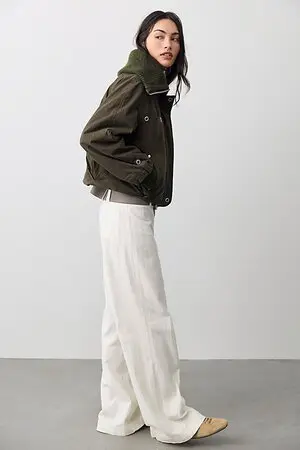 Free People We The Free Lightning Rod Funnel-neck Puffer