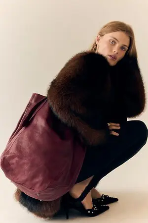 Free People Iris Tote - Cherry Red