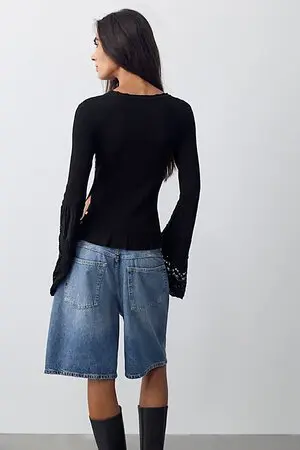 Free People Charlie Sweater - Black