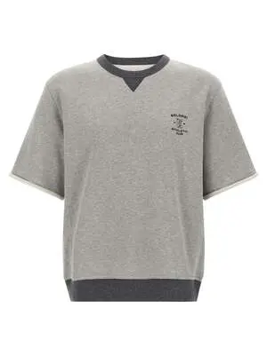 Brunello Cucinelli Solomei Athletic Club' Embroidered Sweatshirt - Gray
