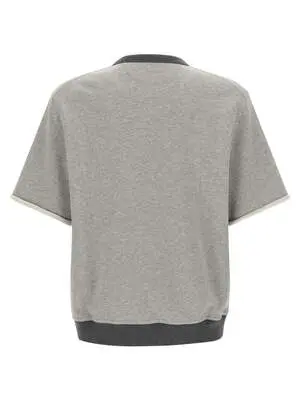 Brunello Cucinelli Solomei Athletic Club' Embroidered Sweatshirt - Gray