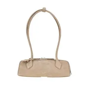 Alaïa Nubuck Leather Small 'le Teckel' Bag - Gray