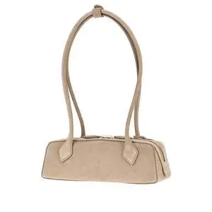 Alaïa Nubuck Leather Small 'le Teckel' Bag - Gray
