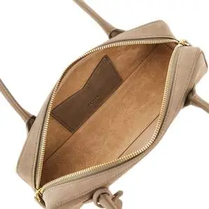 Alaïa Nubuck Leather Small 'le Teckel' Bag - Gray