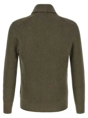 Brunello Cucinelli Malfilé Cotton Cardigan - Green