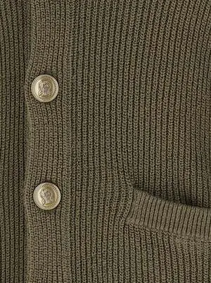 Brunello Cucinelli Malfilé Cotton Cardigan - Green