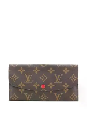 LOUIS VUITTON Emilie Wallet Monogram Canvas Small Wallets - Red
