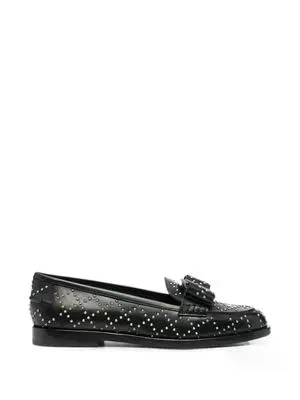FERRAGAMO Studded Bow Loafers