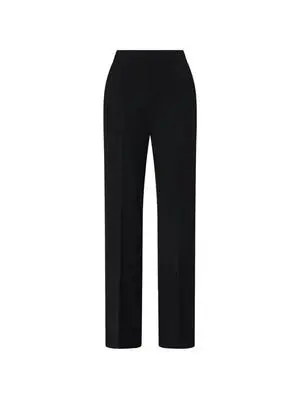 Pinko Trousers With Pressed Crease Detail - Black