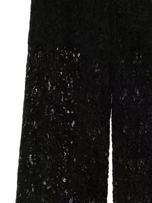 QUETSCHE Lace-overlay Wide-leg Trousers