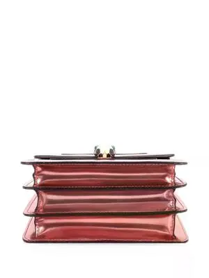 BVLGARI Serpenti Forever Top Handle Bag Patent Small Satchel