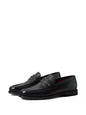 Zegna Leather Mocassin Corso Loafers