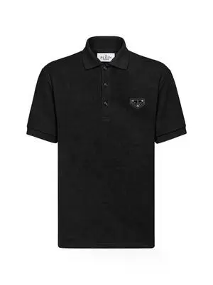 Philipp Plein Jacquard-monogram Polo Shirt - Black