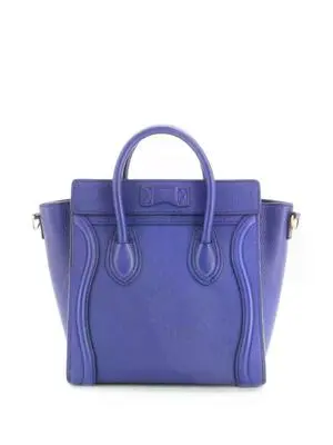 Celine Luggage Bag Grainy Leather Nano Crossbody Bag