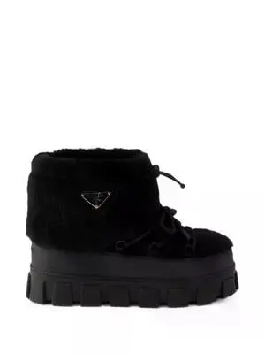 Prada Shearling Après-ski Boots - Black