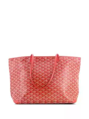 Goyard Artois Tote Coated Canvas Mm Shoulder Bag - Red