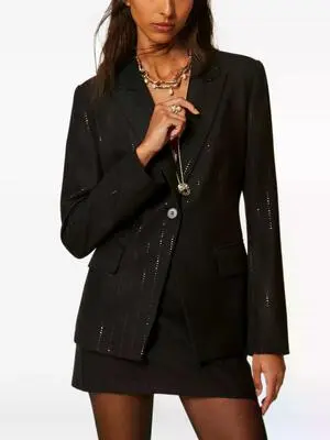 TWINSET Sequin Pinstripe Blazer