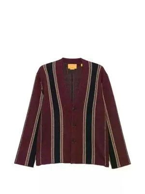 Guest In Residence Striped Cashmere Cardigan