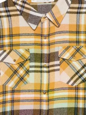 GOD'S TRUE CASHMERE Check-pattern Cashmere Shirt