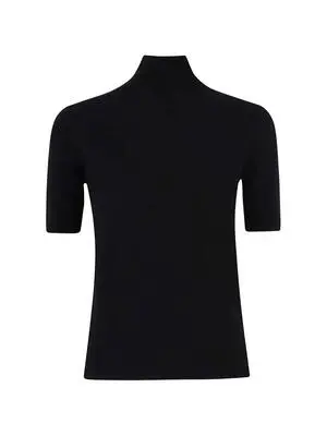 ALLUDE Short-sleeved Cashmere Sweater
