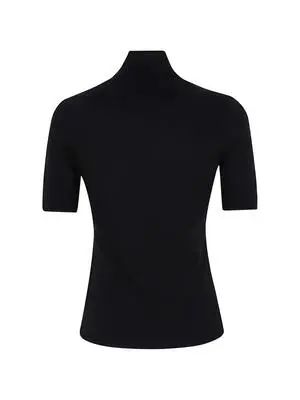 ALLUDE Short-sleeved Cashmere Sweater