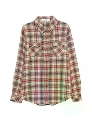 GOD'S TRUE CASHMERE Check Cashmere Shirt - Neutrals