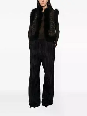 Antik Batik Sando Feather-trim Gilet