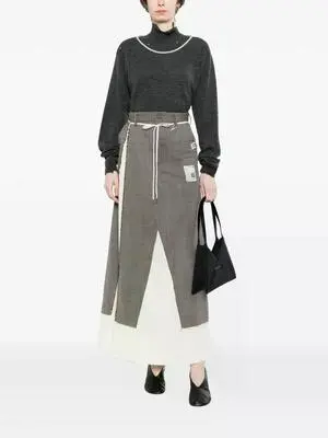 Mihara Yasuhiro Pearl-embellished Distressed Jumper