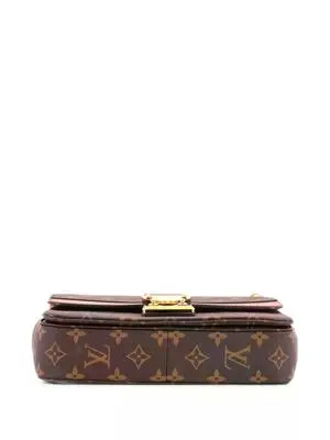 LOUIS VUITTON Marceau Handbag Monogram Canvas With Leather Shoulder Bag - Brown