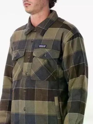 Patagonia Fjord Flannel Check-pattern Button-up Shirt - Green